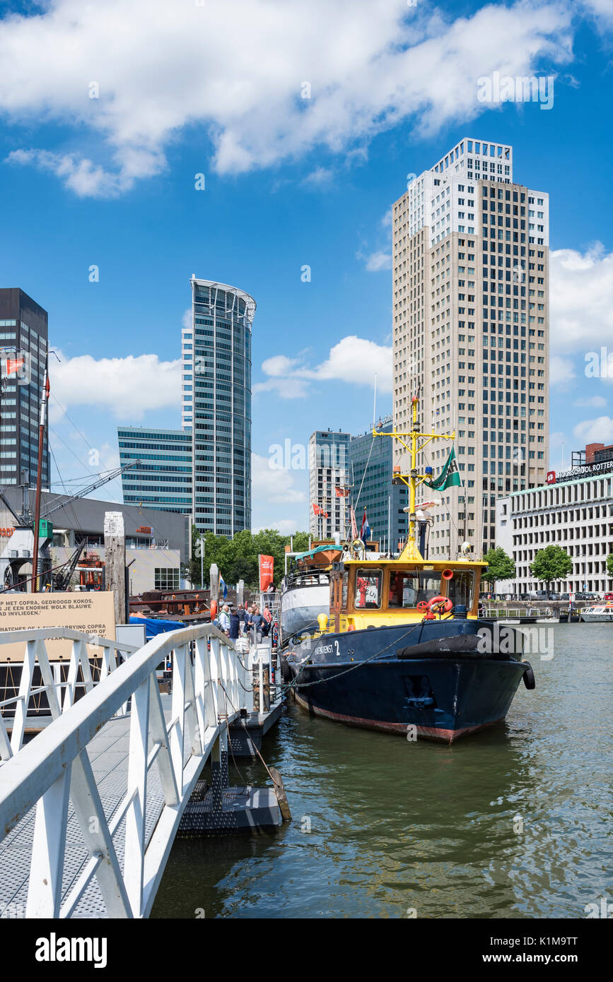 Old Port and Harbor Museum, Rotterdam, Holland, Netherlands Stock Photo ...
