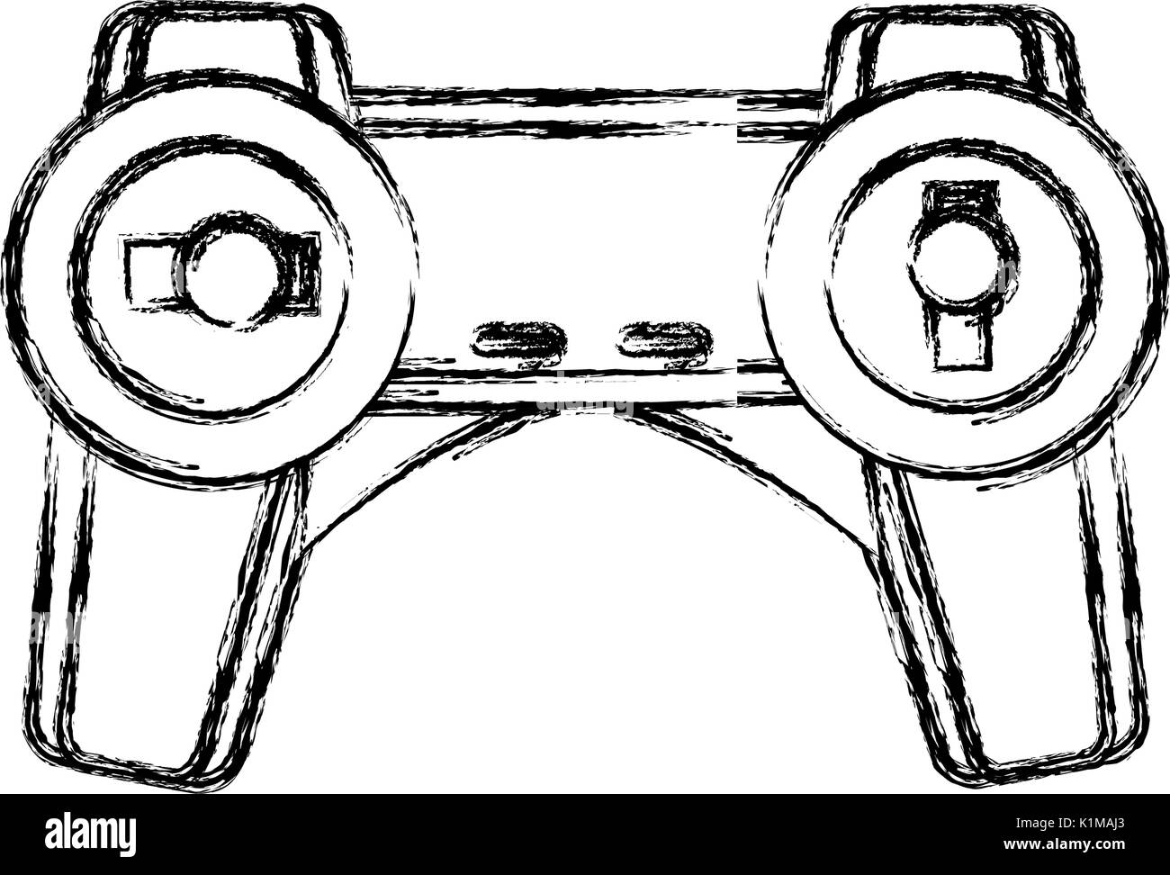 drone remote control device transmitter technology Stock Vector Image ...