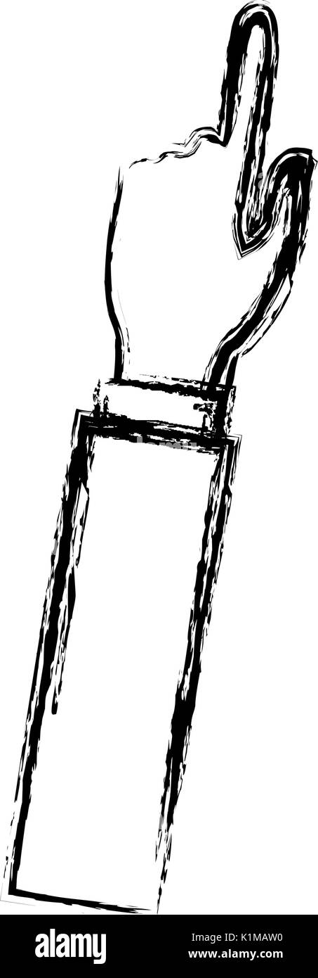 Finger Point Up Drawing
