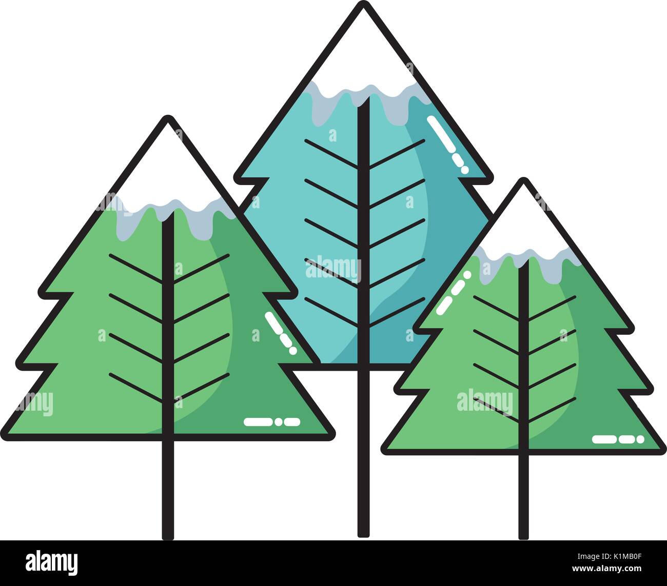 beauty natural pine tree design Stock Vector Image & Art - Alamy