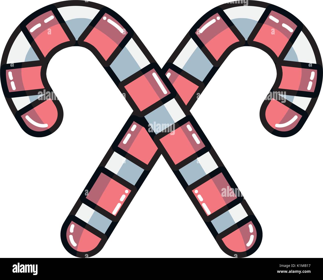 sweet walking stick merry christmas design Stock Vector Image & Art - Alamy