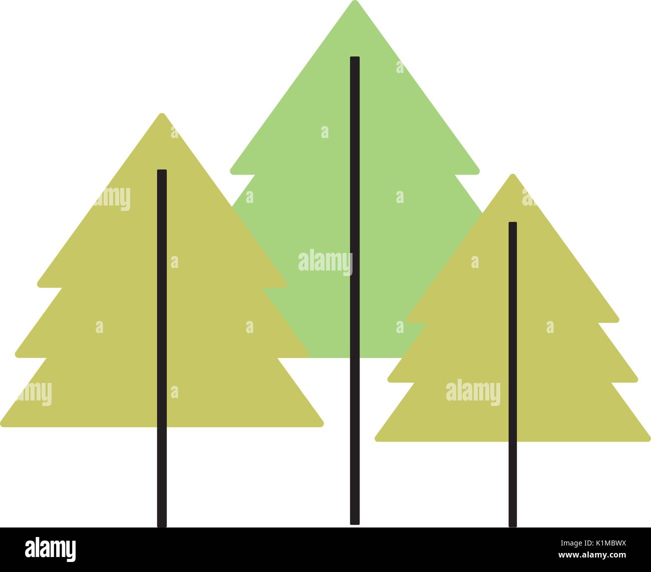 beauty natural pine tree design Stock Vector Image & Art - Alamy