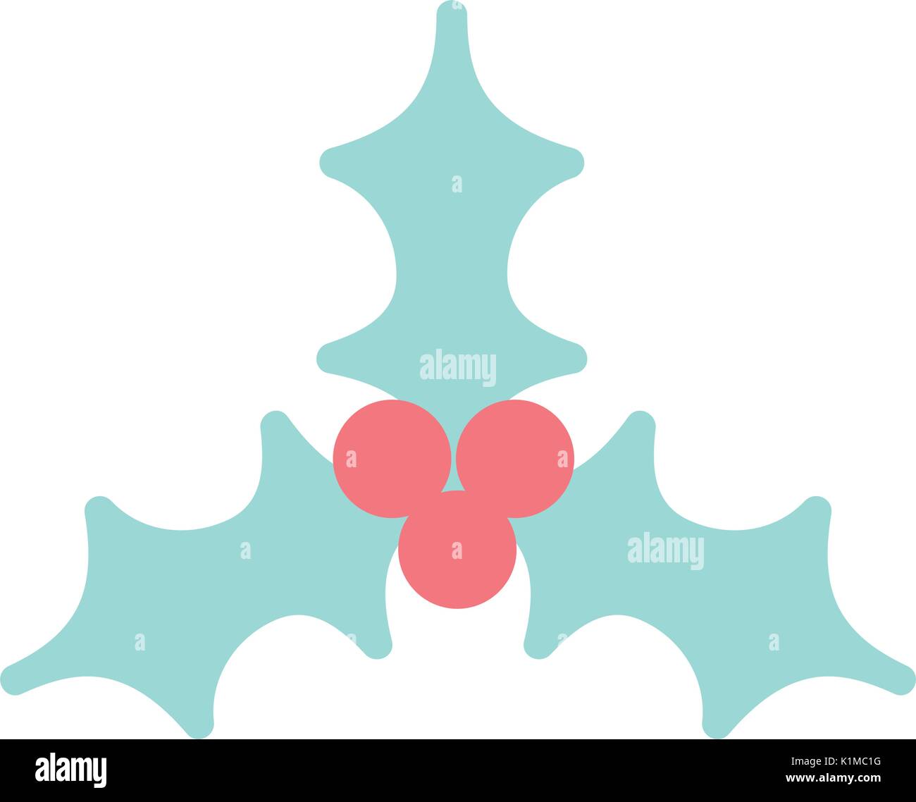 christmas wreath decoration design to merry symbol Stock Vector Image ...