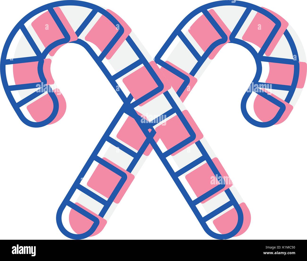 sweet walking stick merry christmas design Stock Vector Image & Art - Alamy