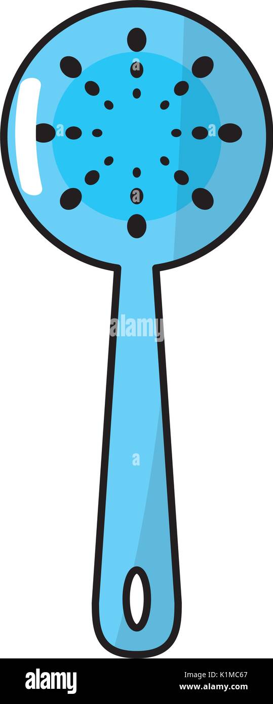 skimmer kitchen utensil object to cuisine Stock Vector Image & Art - Alamy