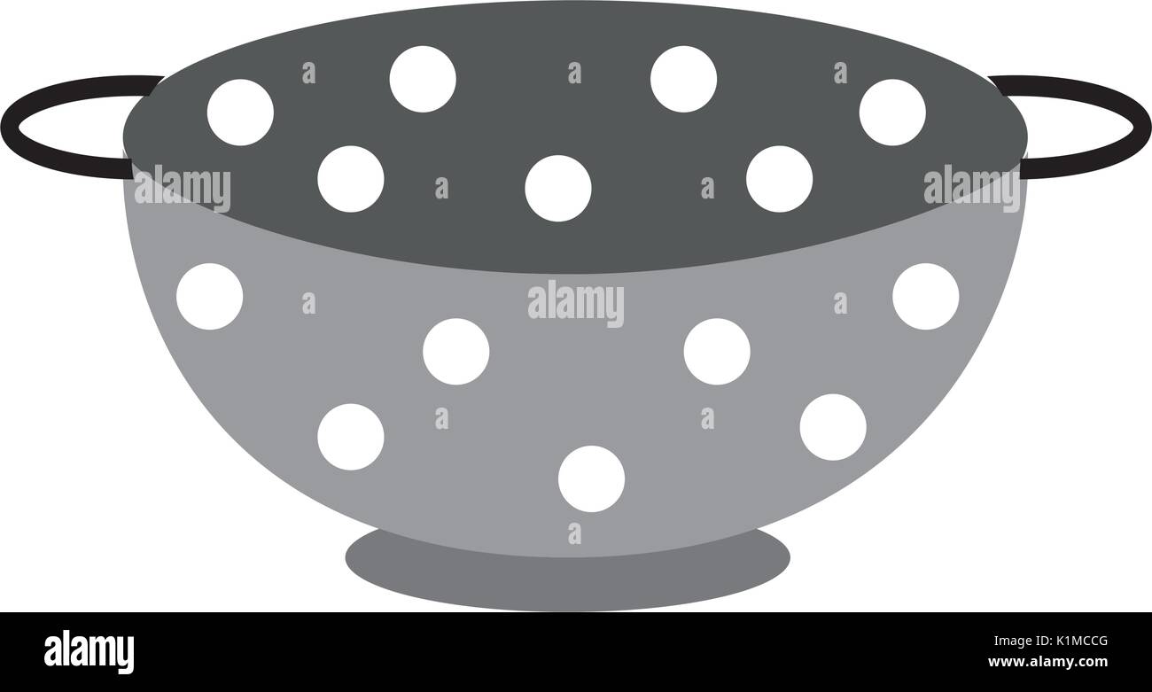 colander kitchen utensil object to cuisine Stock Vector Image & Art - Alamy