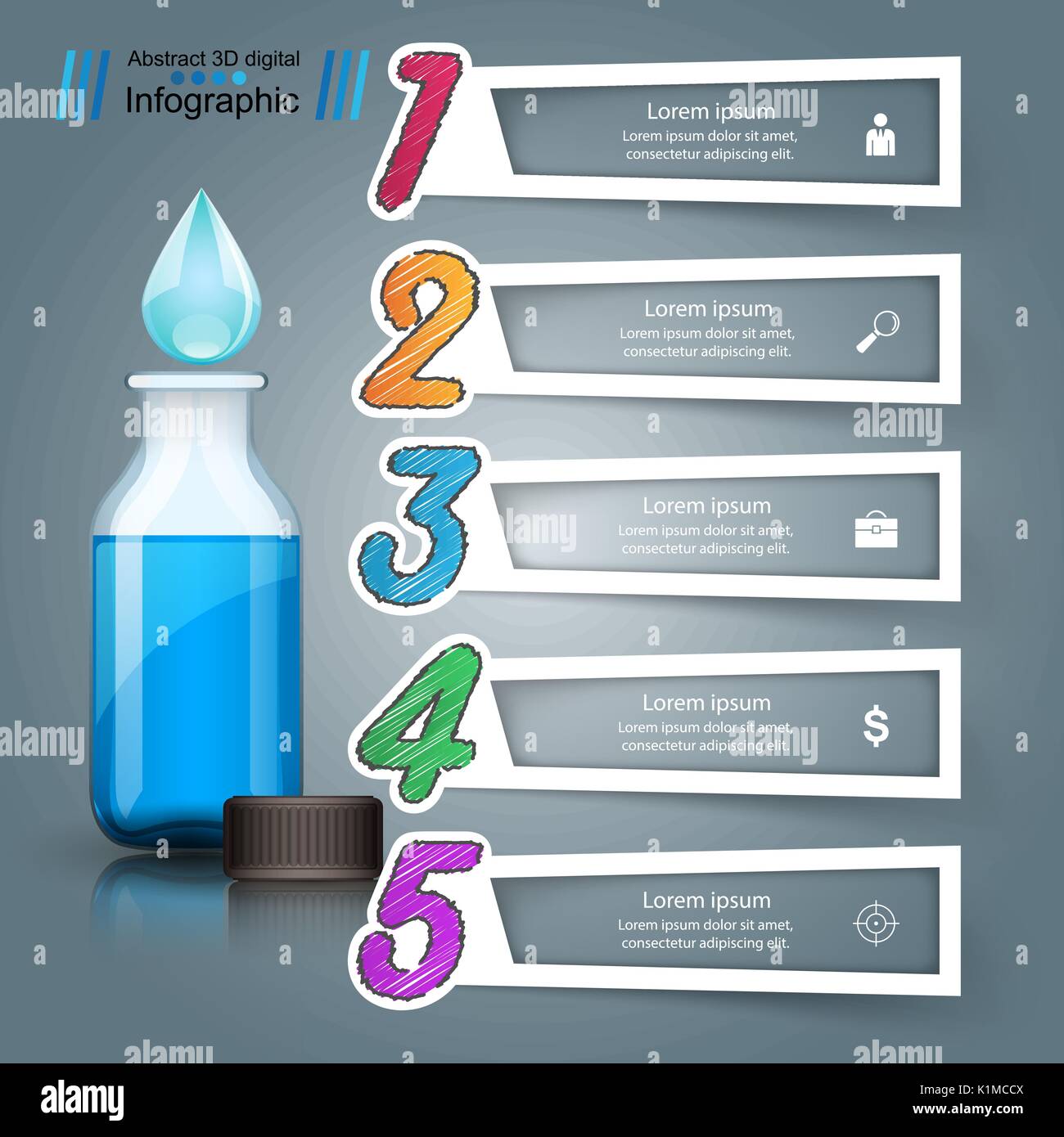 Bottle, water infographics Stock Vector Image & Art - Alamy