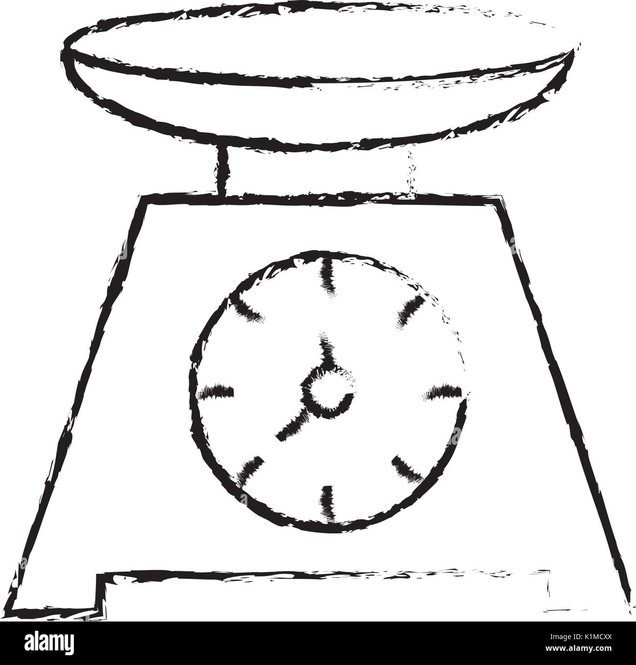 figure bascule kitchen utensil object to cuisine Stock Vector Image ...