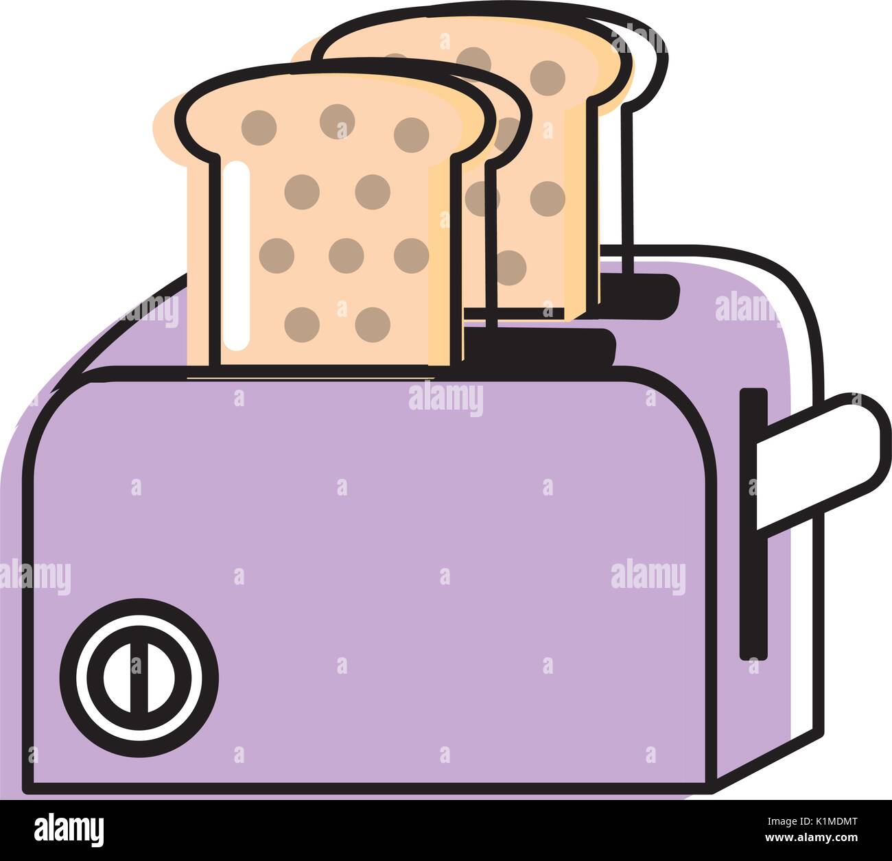toaster technology kitchen utensil object Stock Vector Image & Art - Alamy