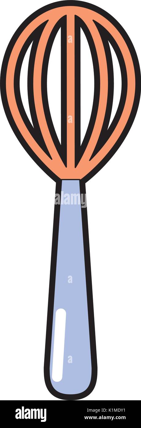 whisk kitchen utensil object to cuisine Stock Vector Image & Art - Alamy
