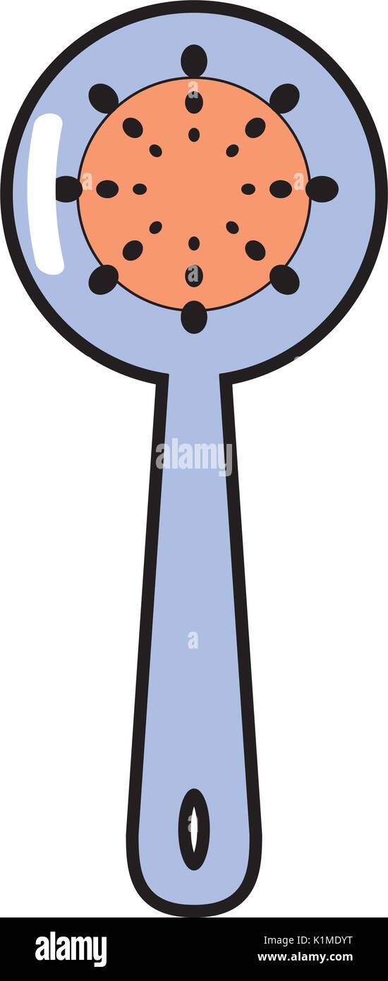 skimmer kitchen utensil object to cuisine Stock Vector Image & Art - Alamy