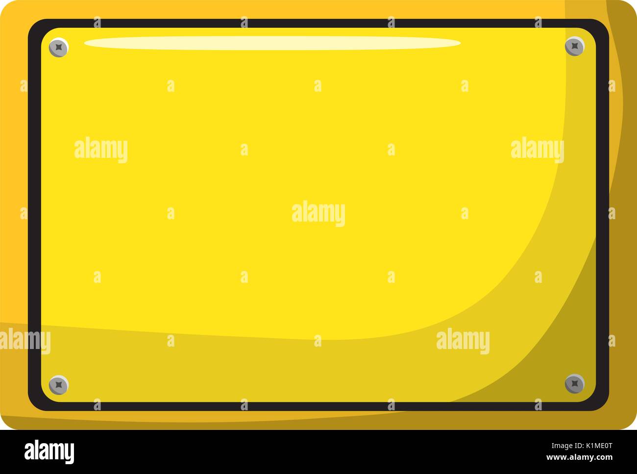 metal emblem notices and frame design Stock Vector Image & Art - Alamy