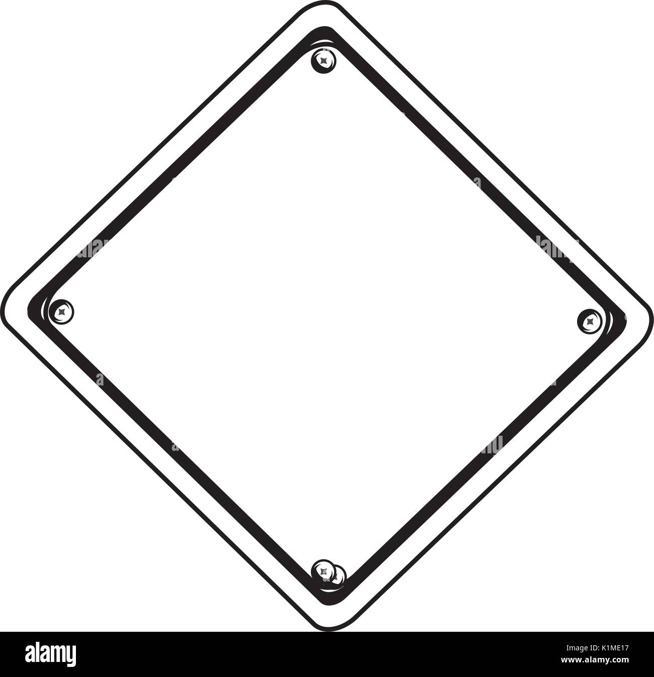 line metal emblem notices and frame design Stock Vector Image & Art - Alamy