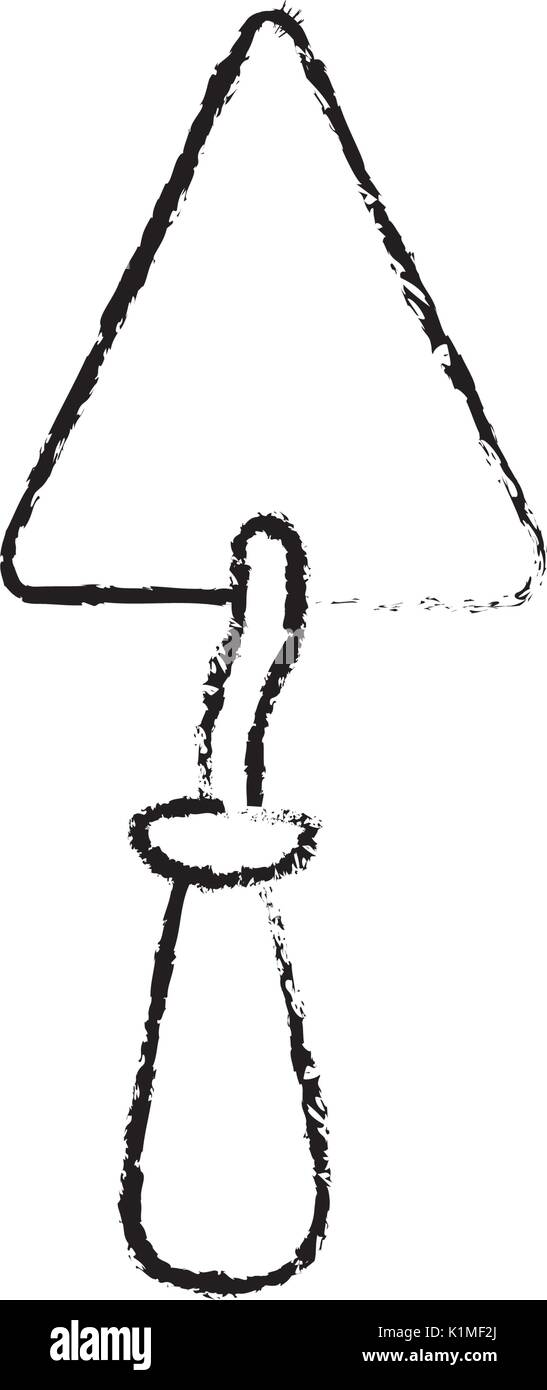 figure triangular spatula equipment service industry repair Stock ...