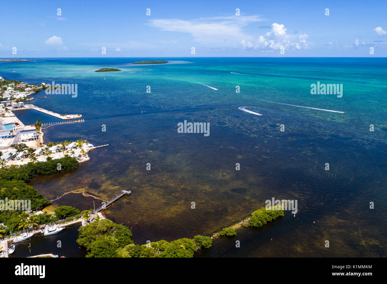 Florida,Florida Keys,Upper,Key Largo,Atlantic Ocean water,waterfront ...