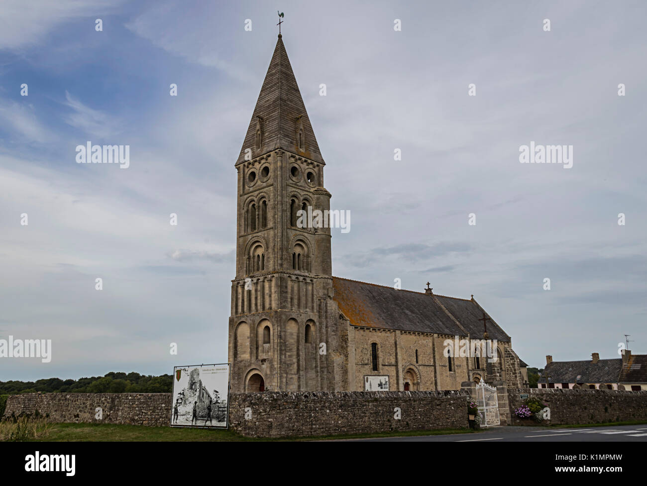 The Church In Colleville Sur Mer, Normandie, France Stock Photo - Alamy