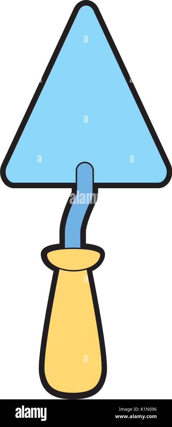 triangular spatula equipment service industry repair Stock Vector Image ...