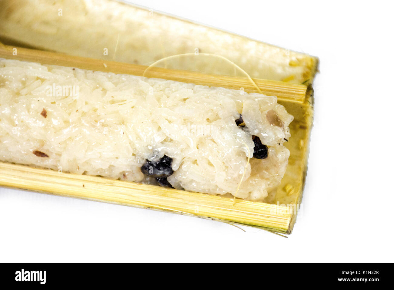 Sweet sticky rice in bamboo Stock Photo - Alamy
