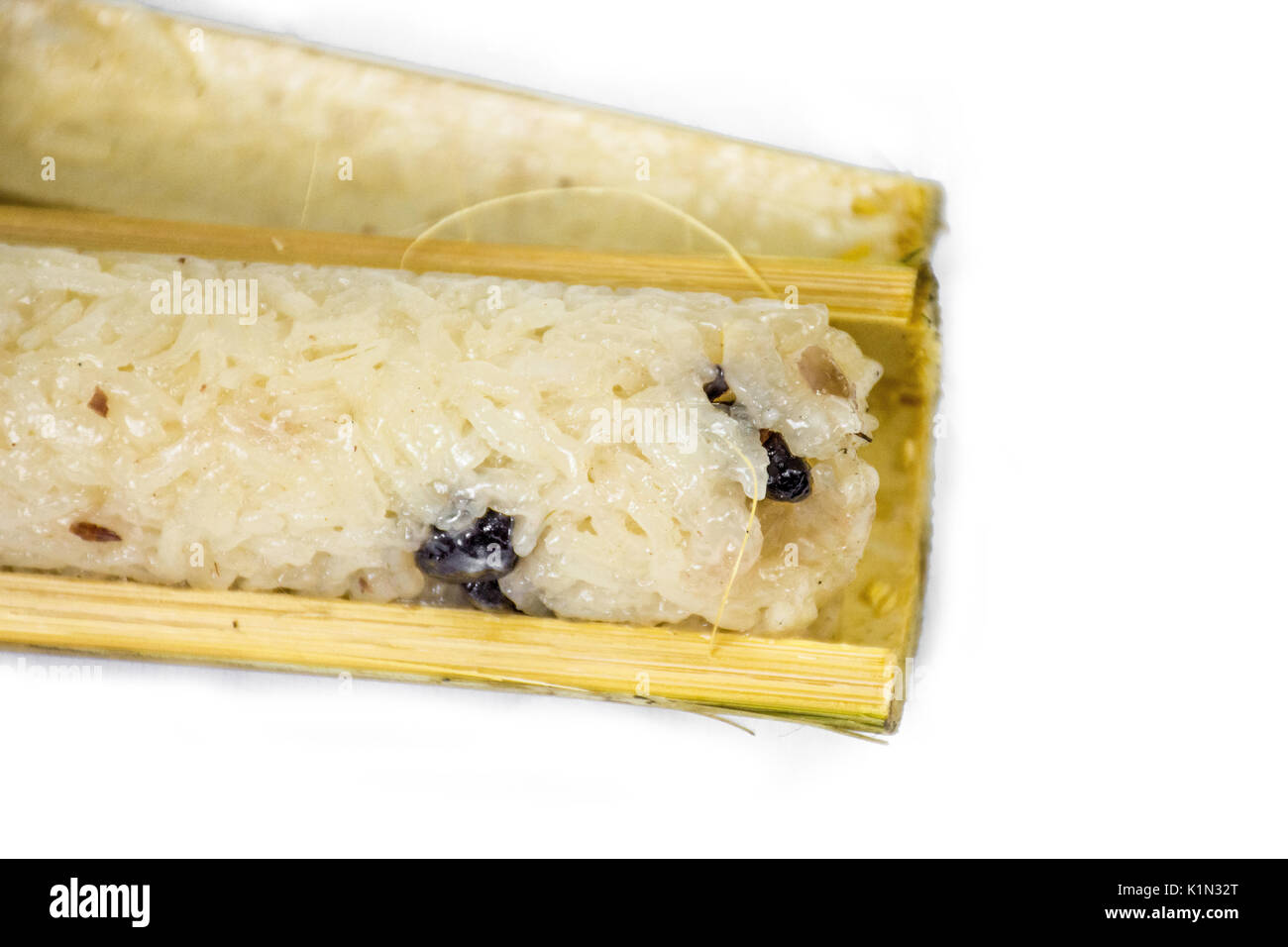 Sweet sticky rice in bamboo Stock Photo - Alamy