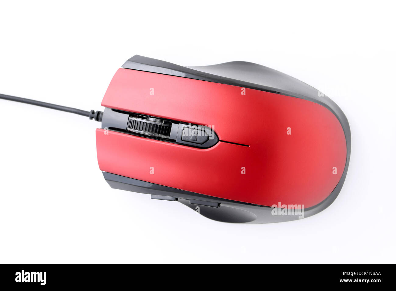 top view of computer mouse isolated on white background Stock Photo - Alamy