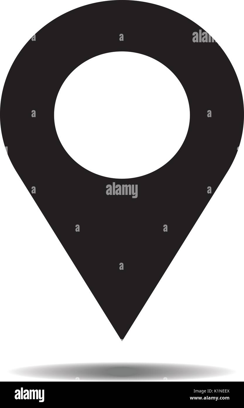 Black map pin check mark Stock Vector Images - Alamy