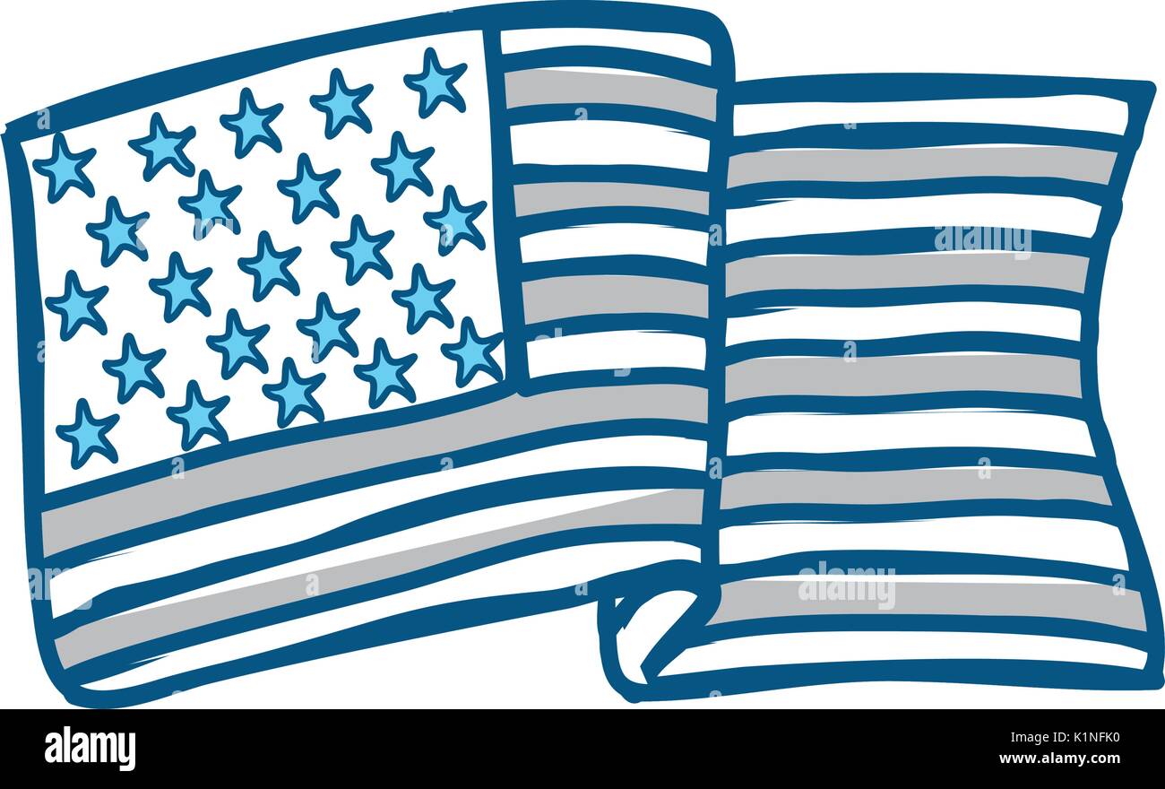 United states flag icon vector illustration graphic design Stock Vector ...