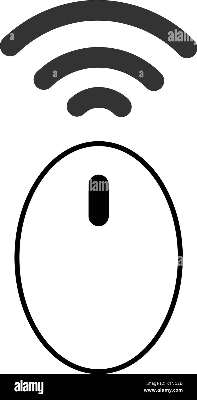 Computer wireless mouse icon isolated on white background Stock Vector ...