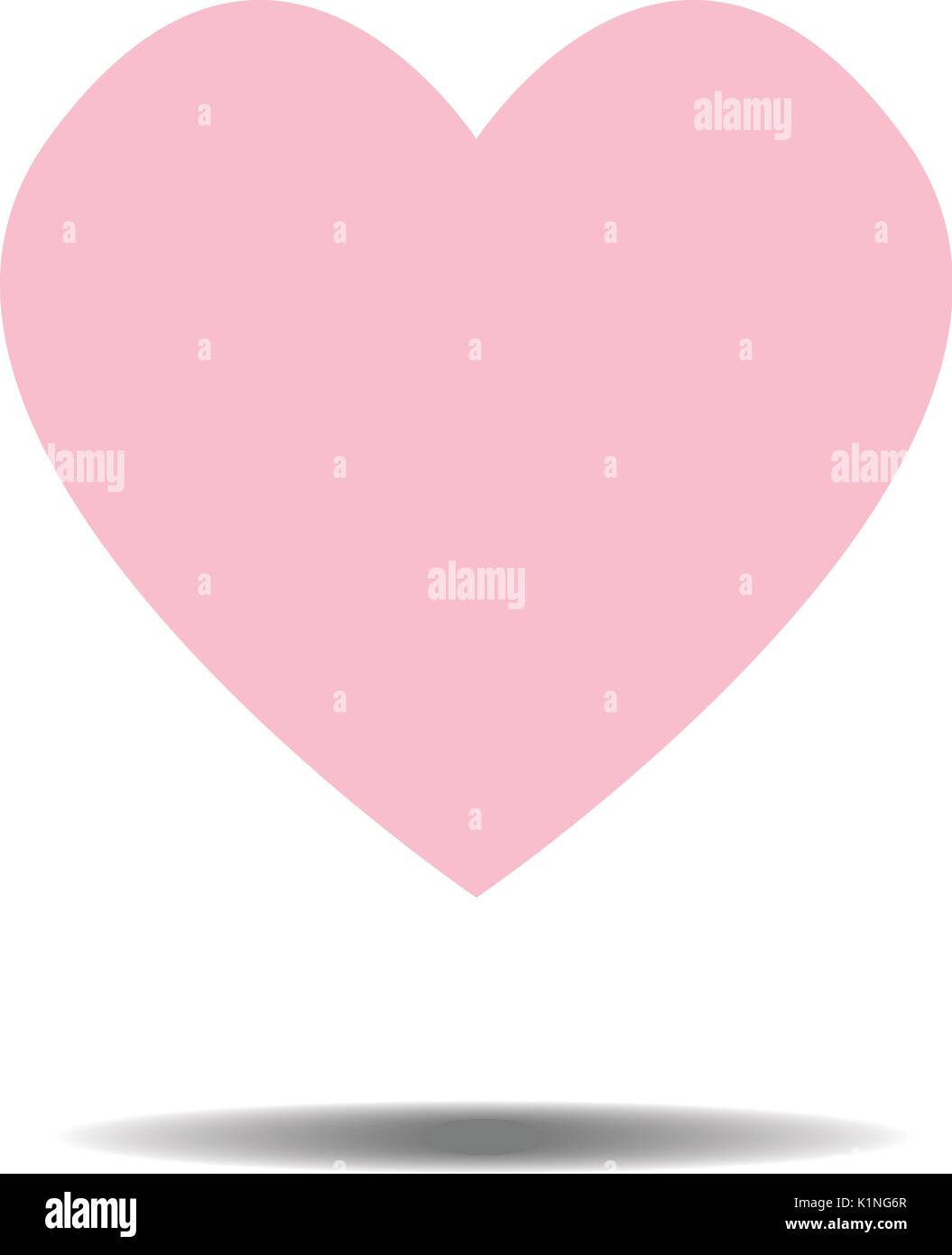Pink pastel heart Icon Vector. Love symbol. Valentine's Day sign ...