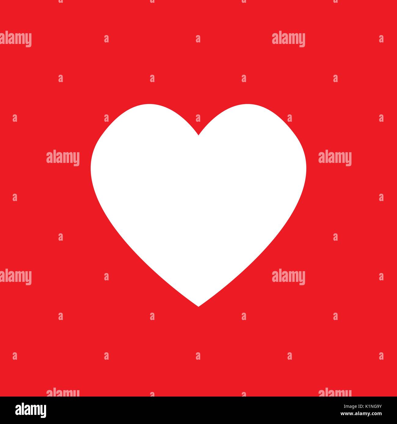 White heart Icon Vector. Love symbol. Valentine's Day sign, emblem ...