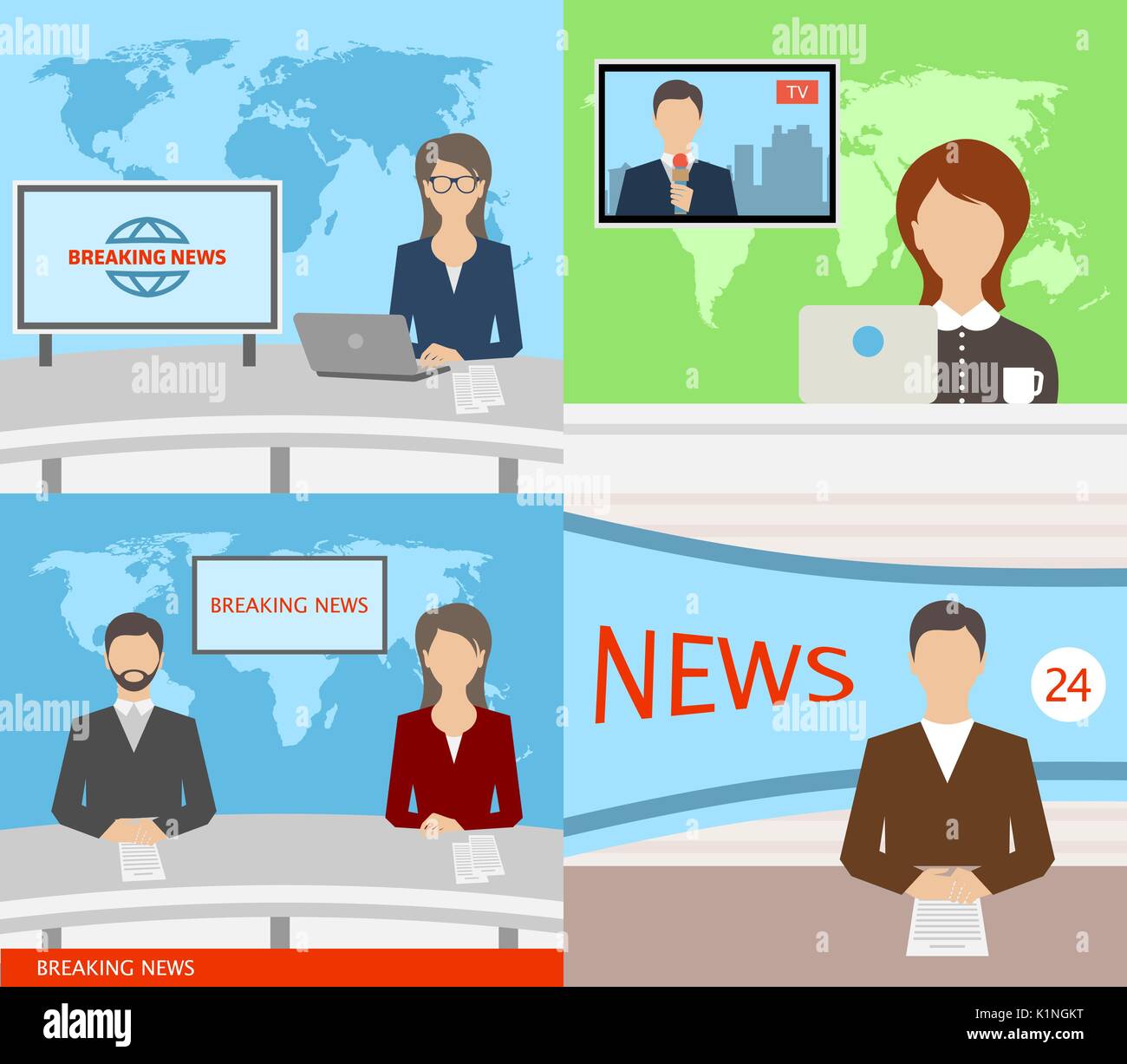 Commentator reporter hi-res stock photography and images - Alamy
