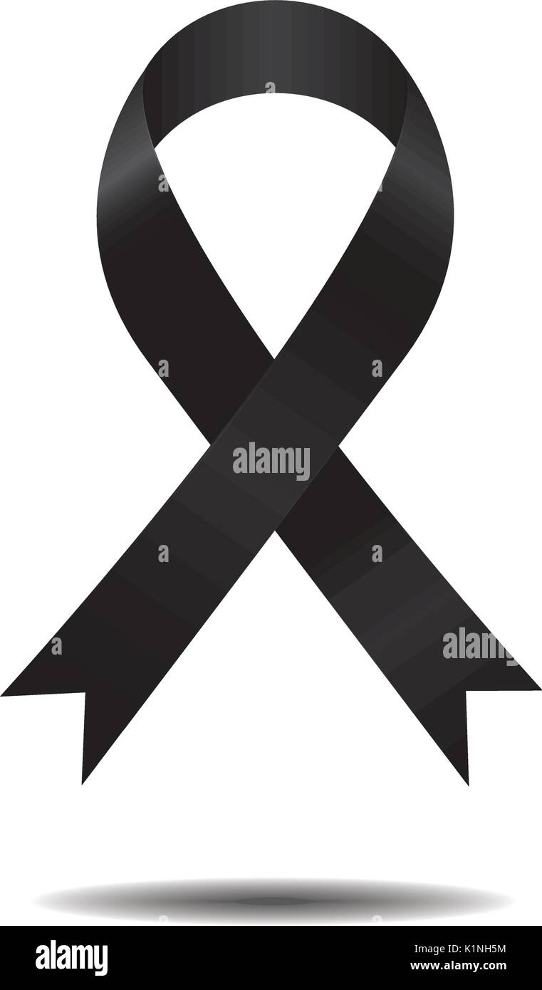 Illustration of black ribbon,Vector eps10 Stock Vector Image & Art - Alamy