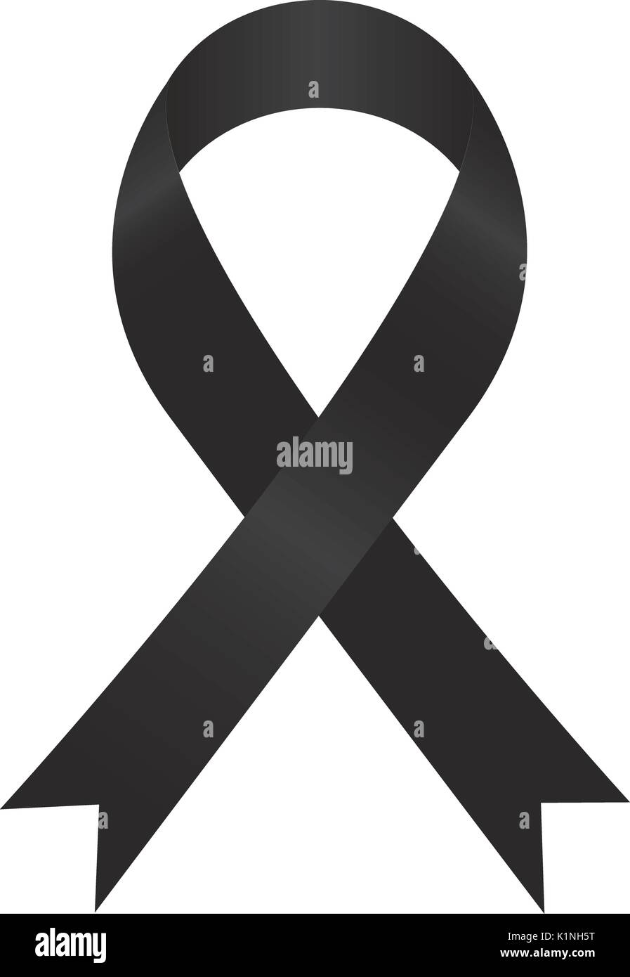Illustration of black ribbon,Vector eps10 Stock Vector Image & Art - Alamy