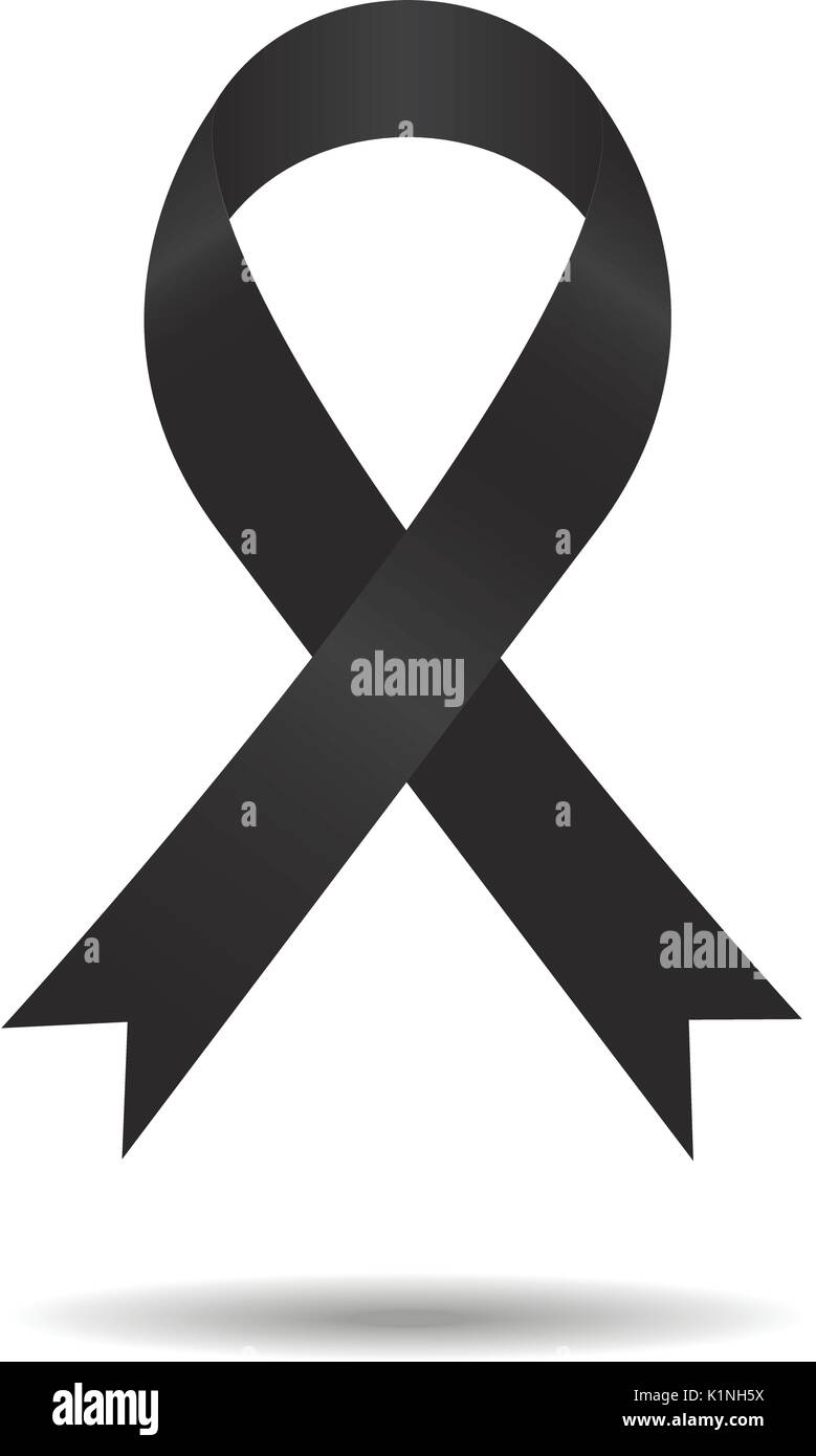 Illustration of black ribbon,Vector eps10 Stock Vector Image & Art - Alamy