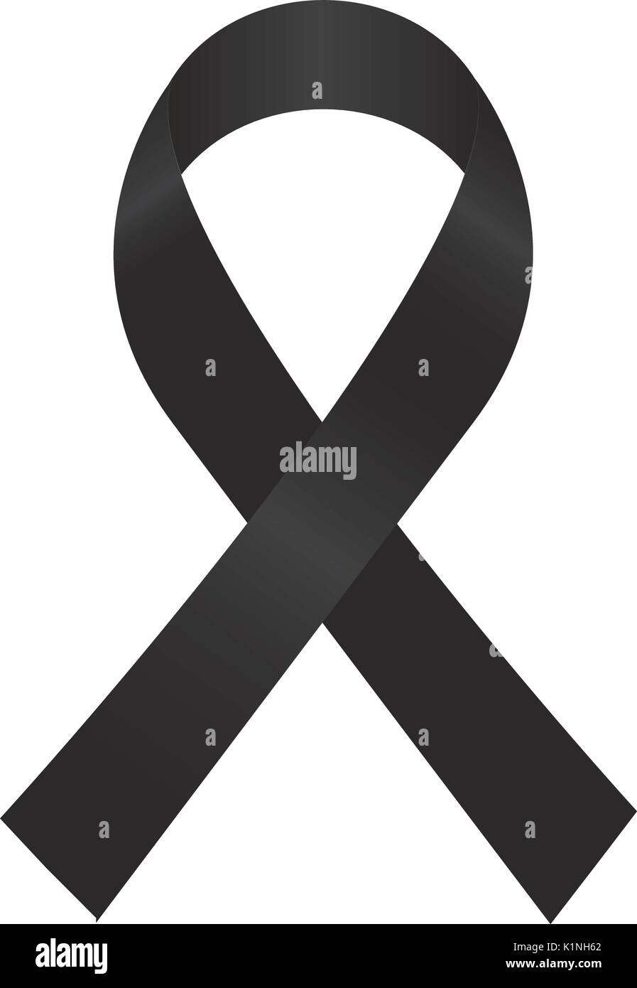 Illustration of black ribbon,Vector eps10 Stock Vector Image & Art - Alamy