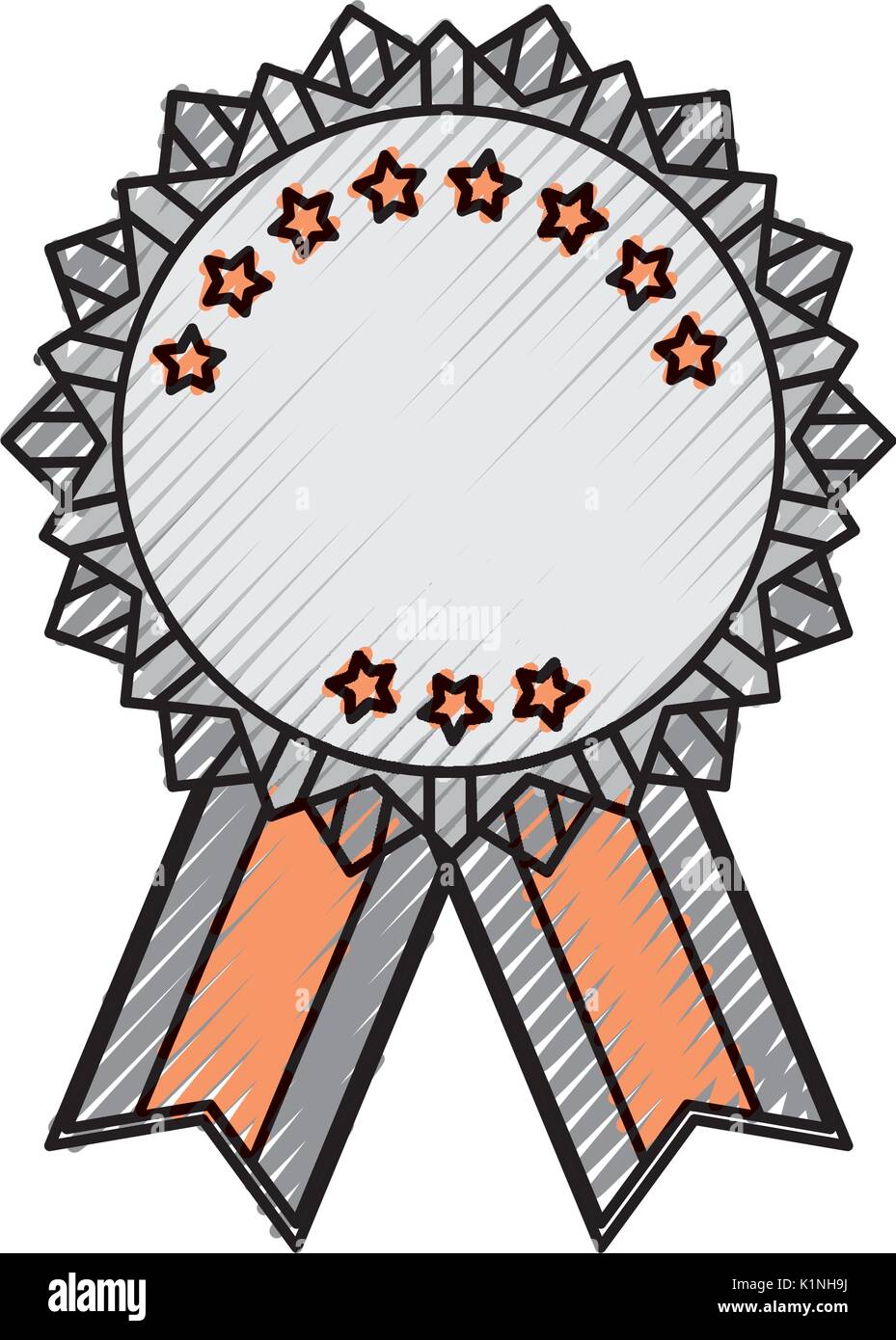 Award ribbon symbol icon vector illustration graphic design Stock ...