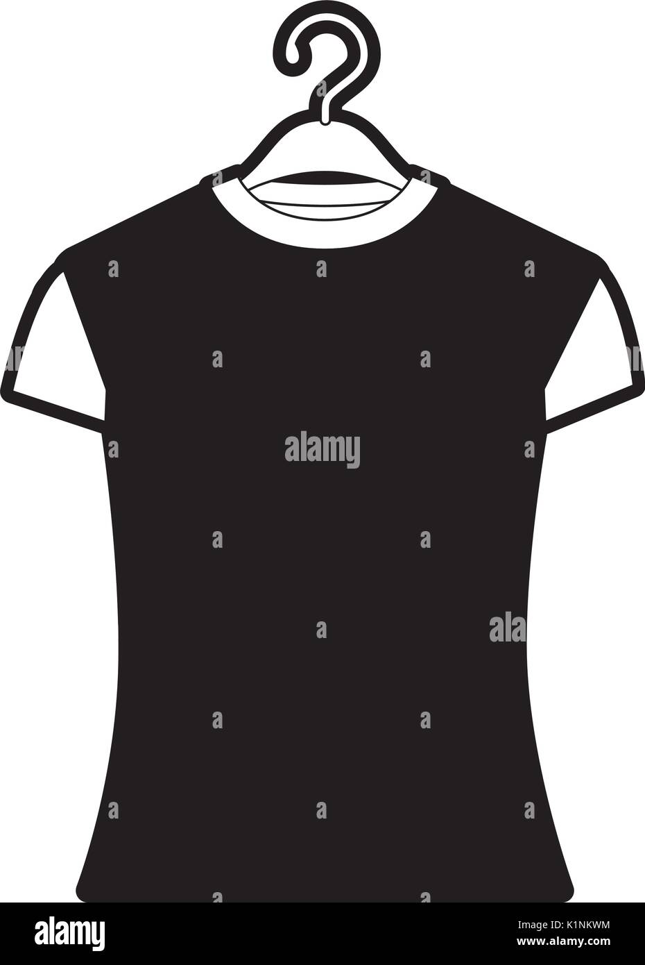 Teen in white cotton t shirt Stock Vector Images - Alamy