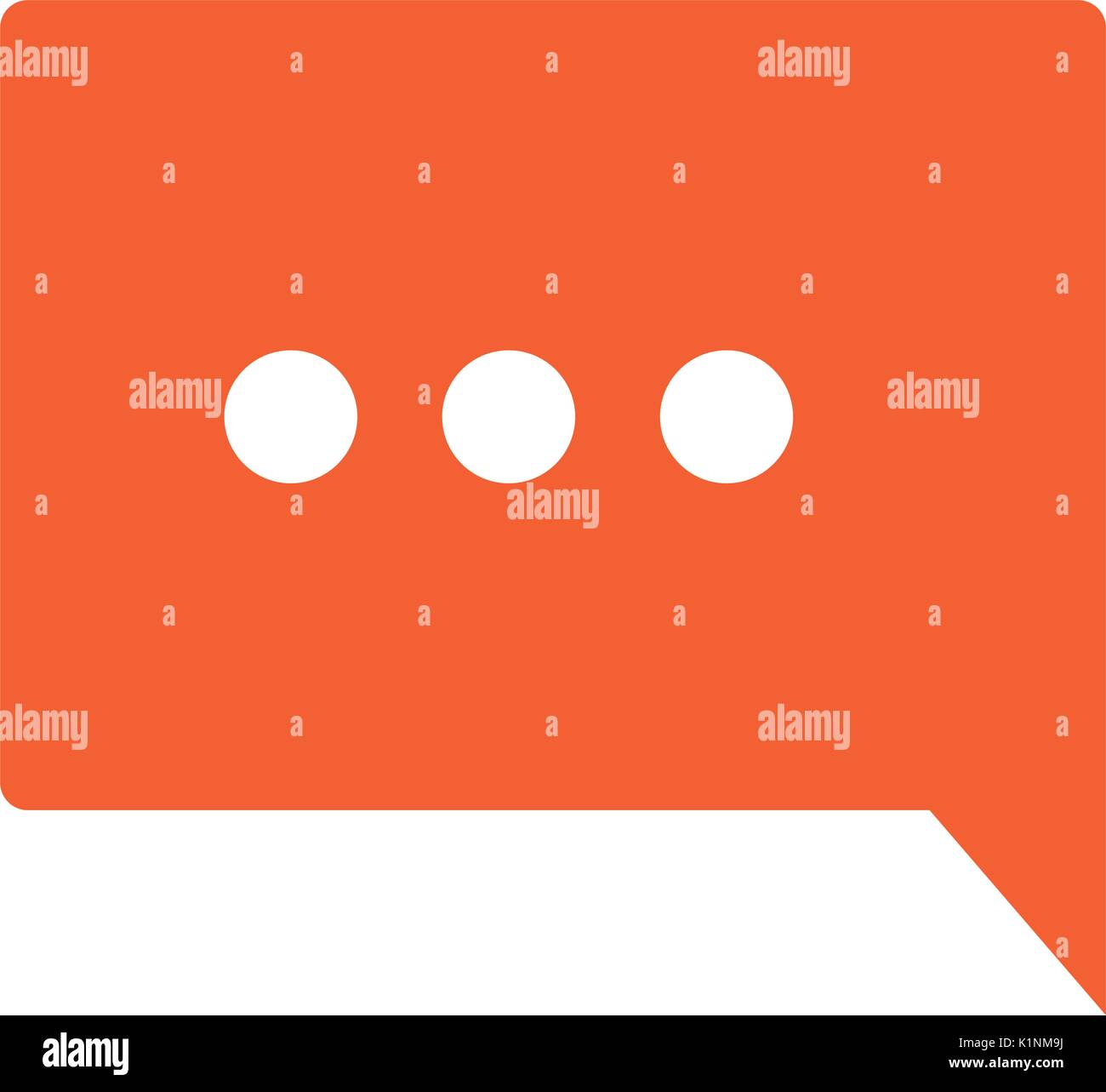 colorful silhouette of speech square with ellipsis symbol Stock Vector ...