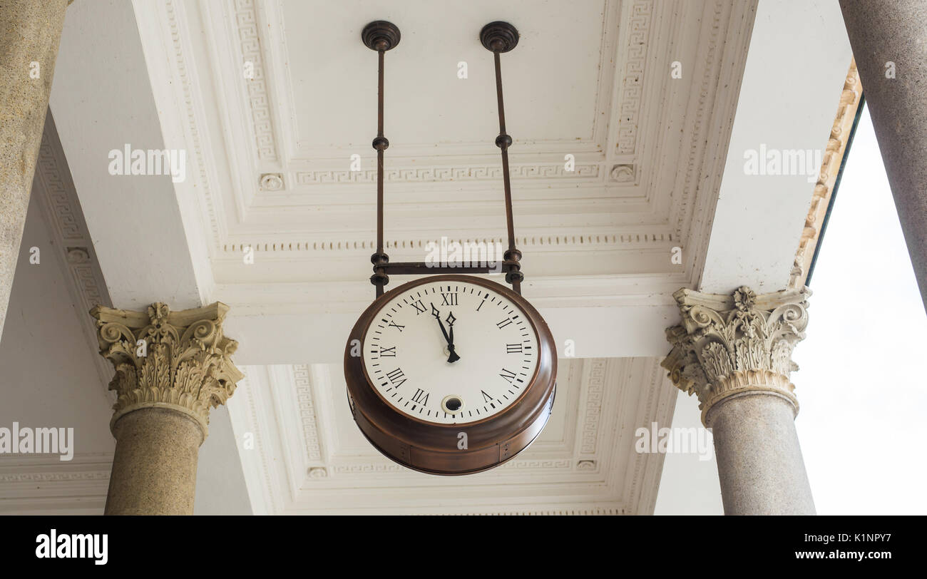 Antique local time clock hi-res stock photography and images - Alamy