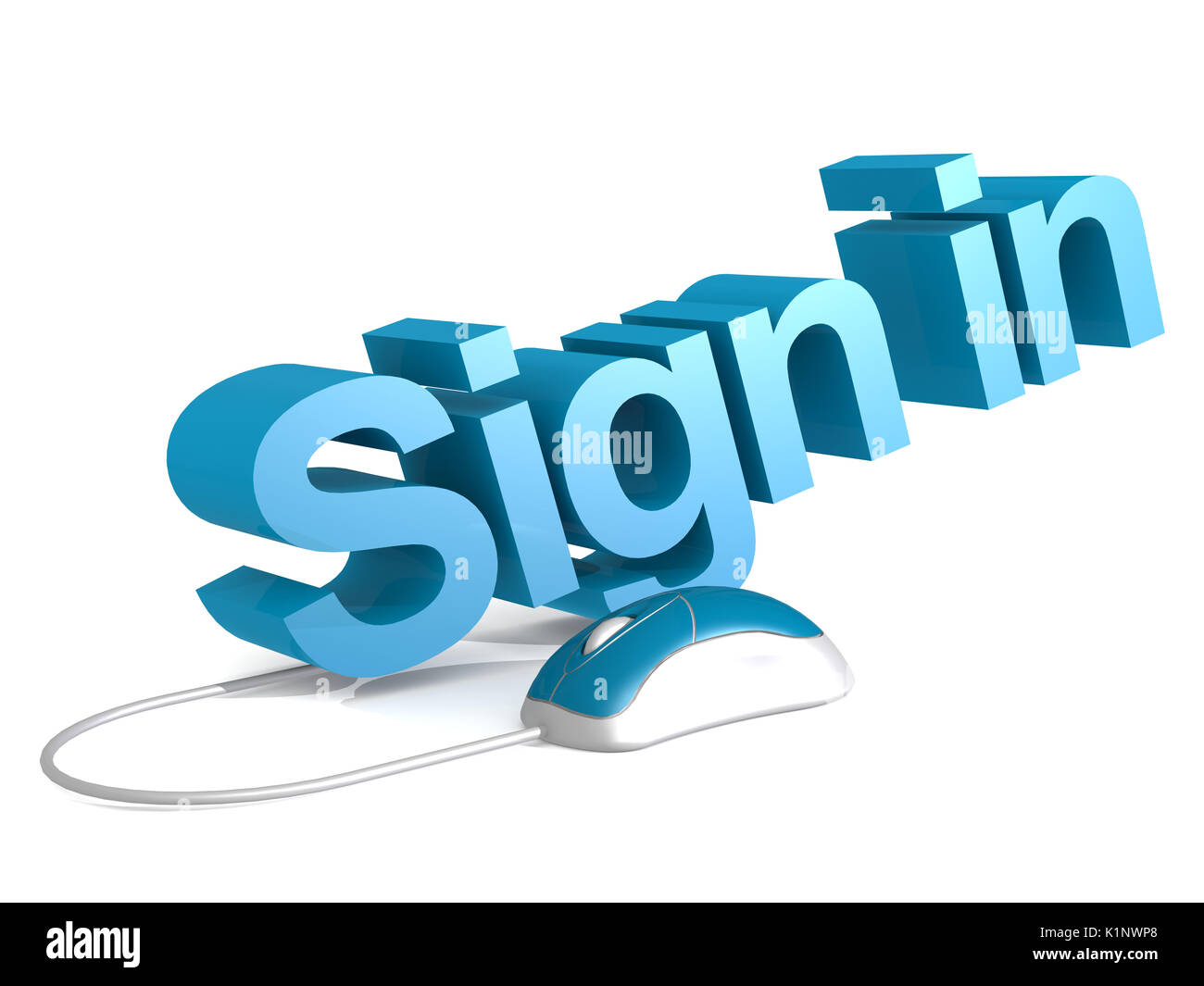 Sign in registration concept Cut Out Stock Images & Pictures - Alamy