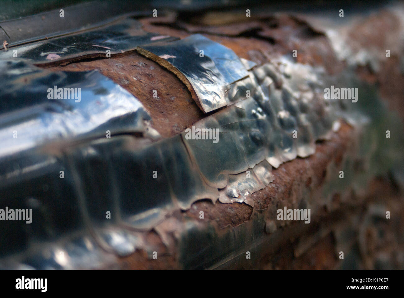 Rust peeling the paint off of a truck Stock Photo - Alamy