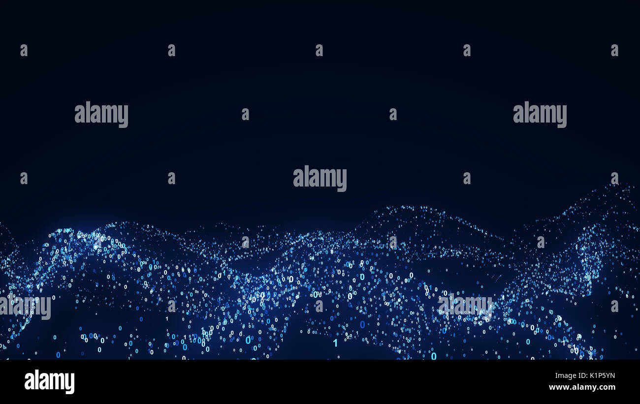 Abstract background with numbers. Digital backdrop. 3d rendering Stock ...