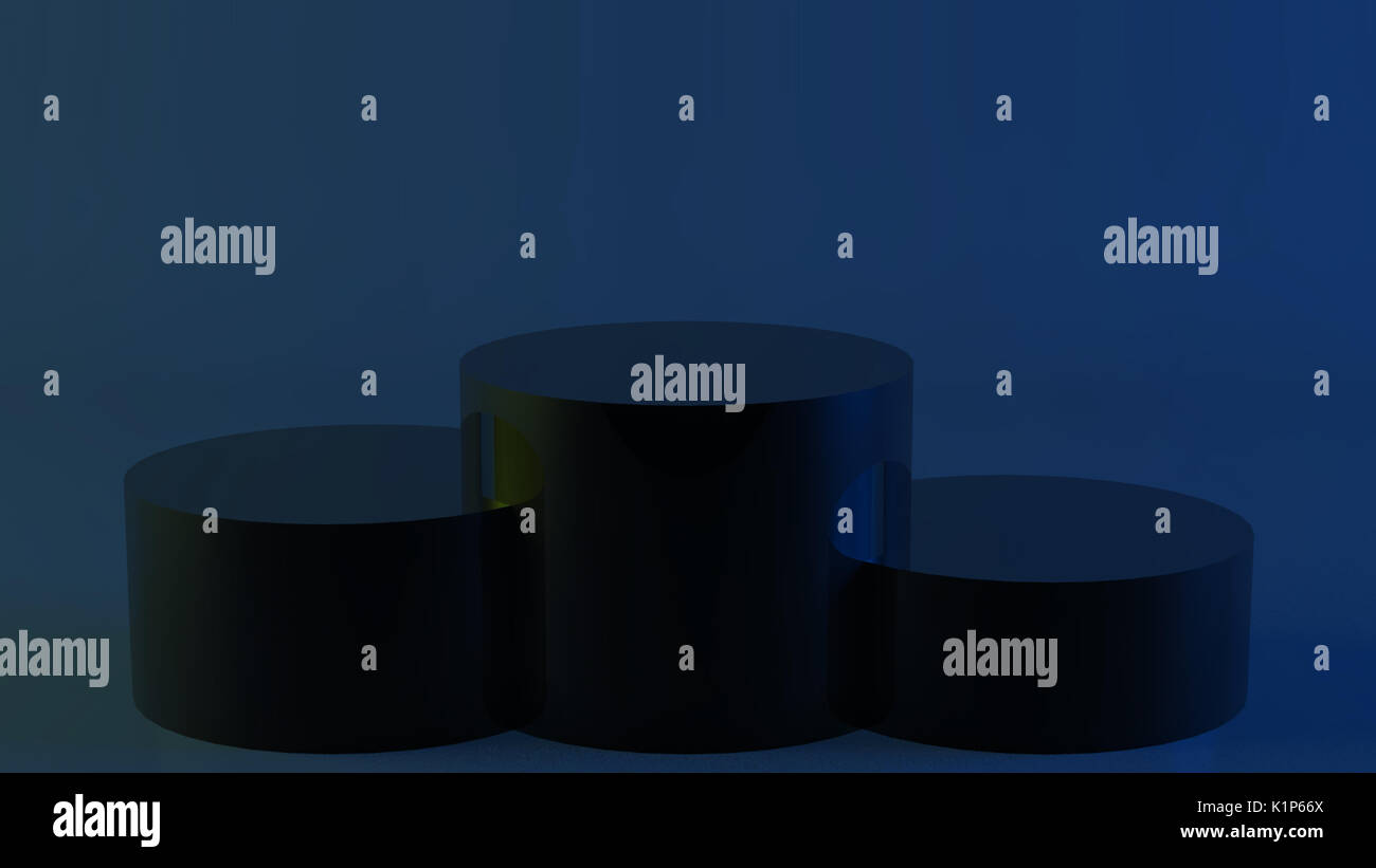 Abstract background with winner podium. Digital dark theme Stock Photo ...