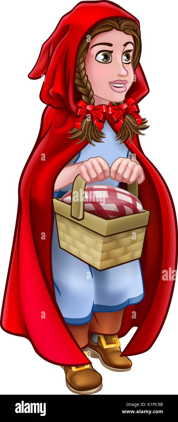 Little Red Riding Hood Fairy Tale Character Stock Vector Image & Art ...