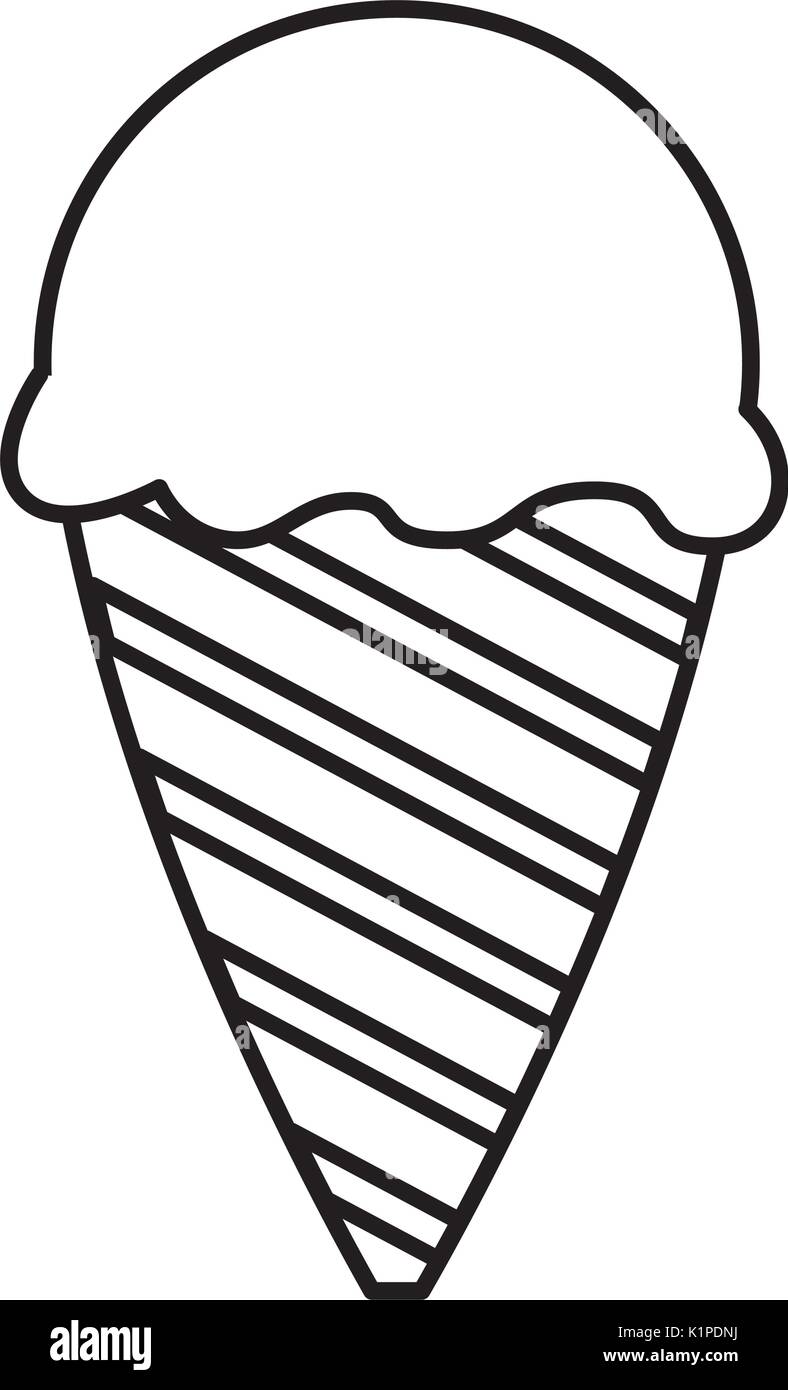 ice cream icon over white background vector illustration Stock Vector ...