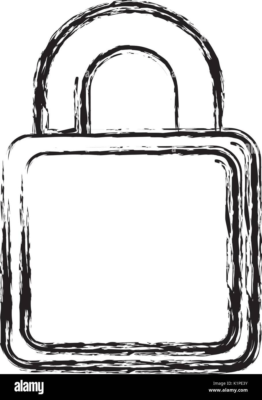 padlock icon over white background vector illustration Stock Vector ...