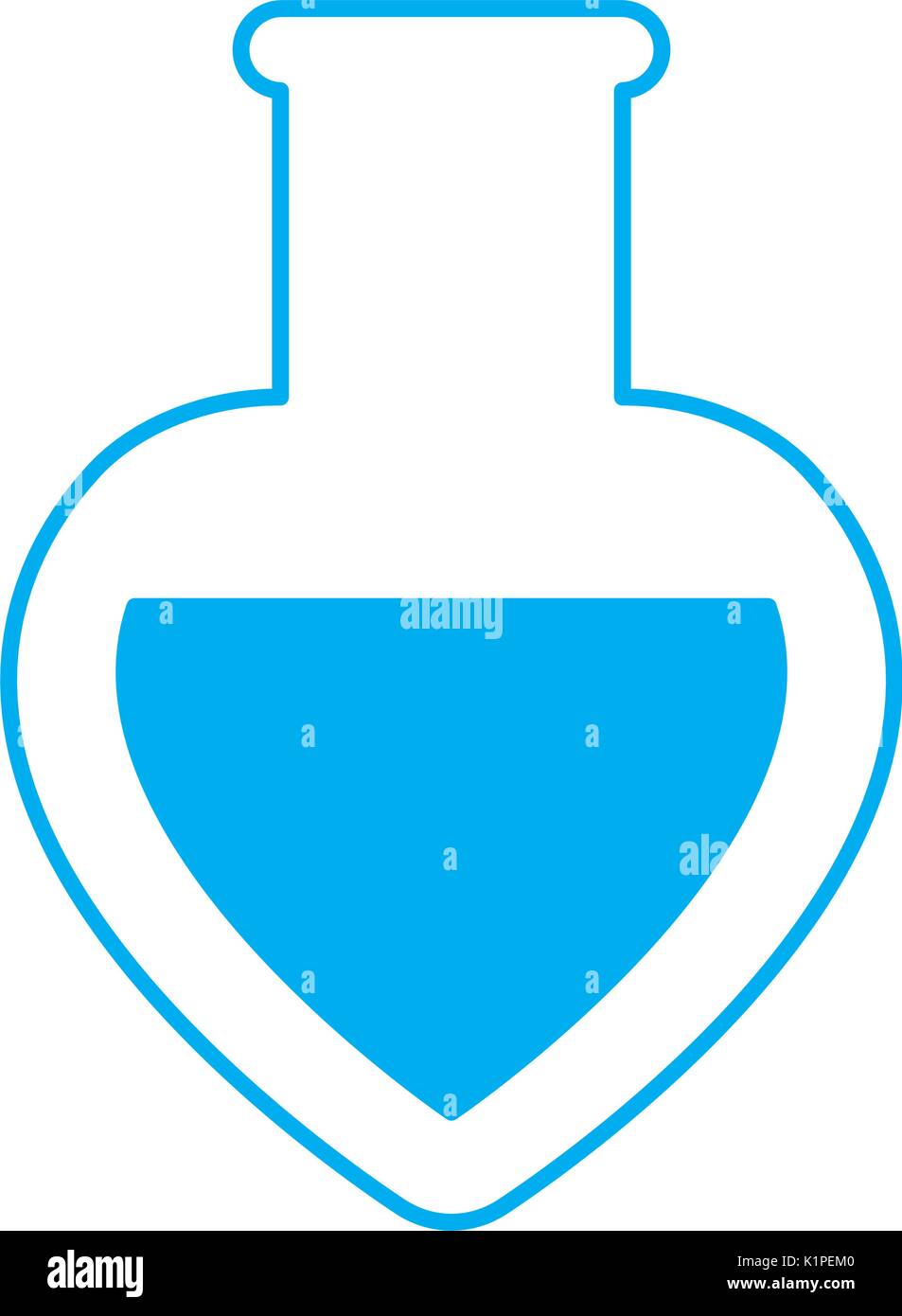 chemical flask in heart shape icon Stock Vector Image & Art - Alamy