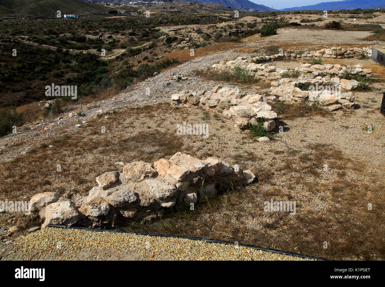 Los Millares prehistoric settlement, Almeria, Spain Stock Photo - Alamy