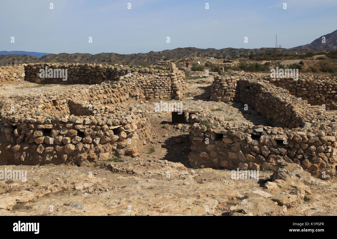 Los Millares prehistoric Chalcolithic settlement archaelogical site ...