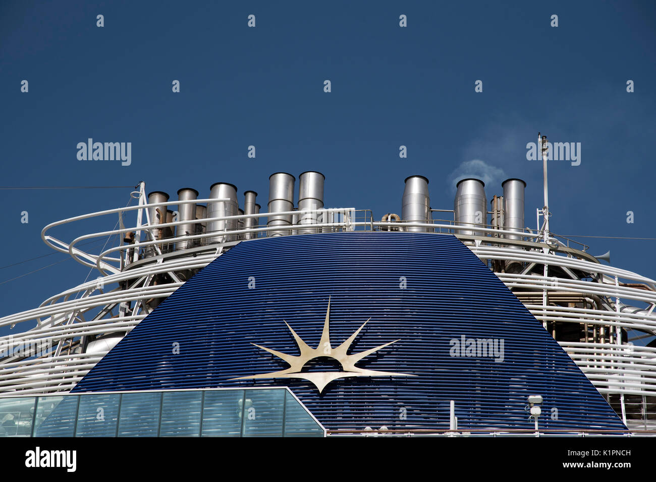 Cruise ship smoke stack hi-res stock photography and images - Alamy