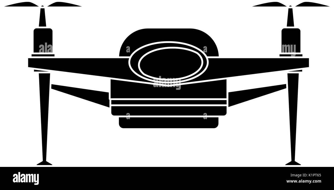drone technology unmanned aerial vehicle icon vector illustration Stock ...